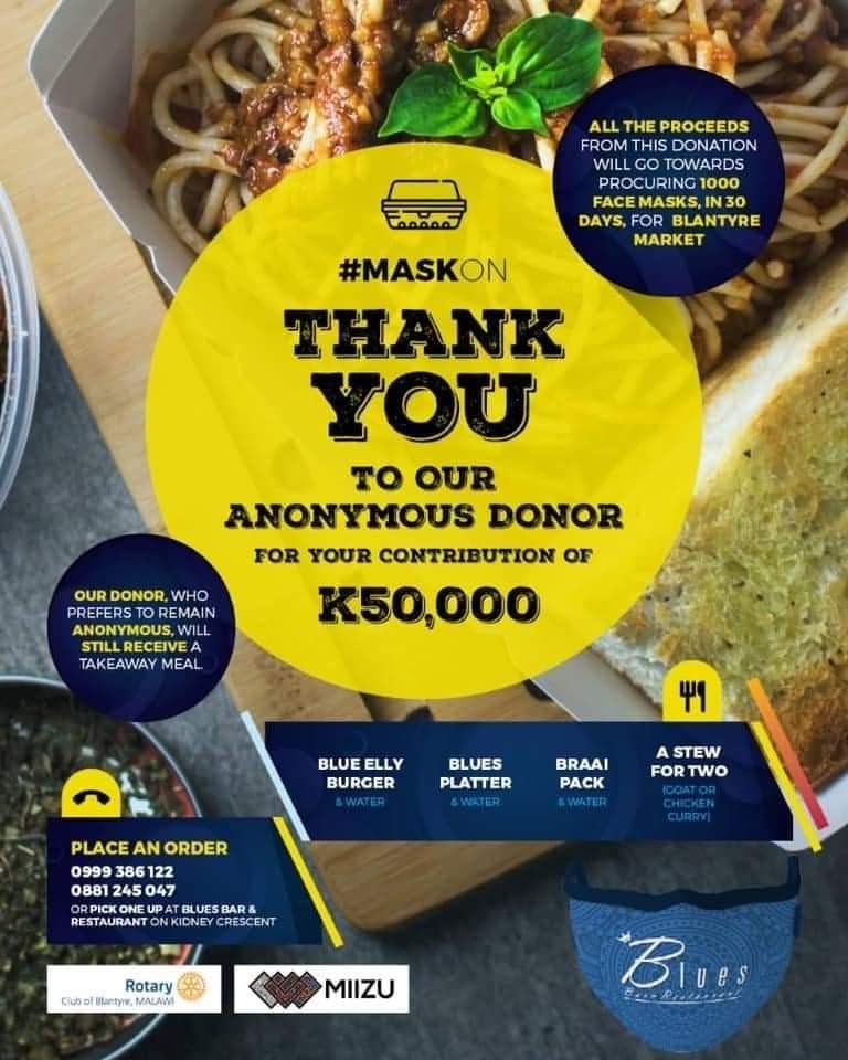 Rotary Club of Blantyre engages public to procure face masks for market ...