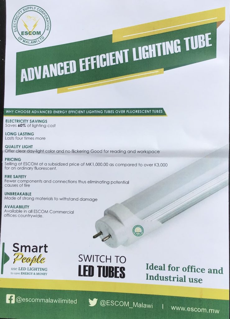 ESCOM introduces advanced industrial LED Tube to reduce 30% of lighting ...