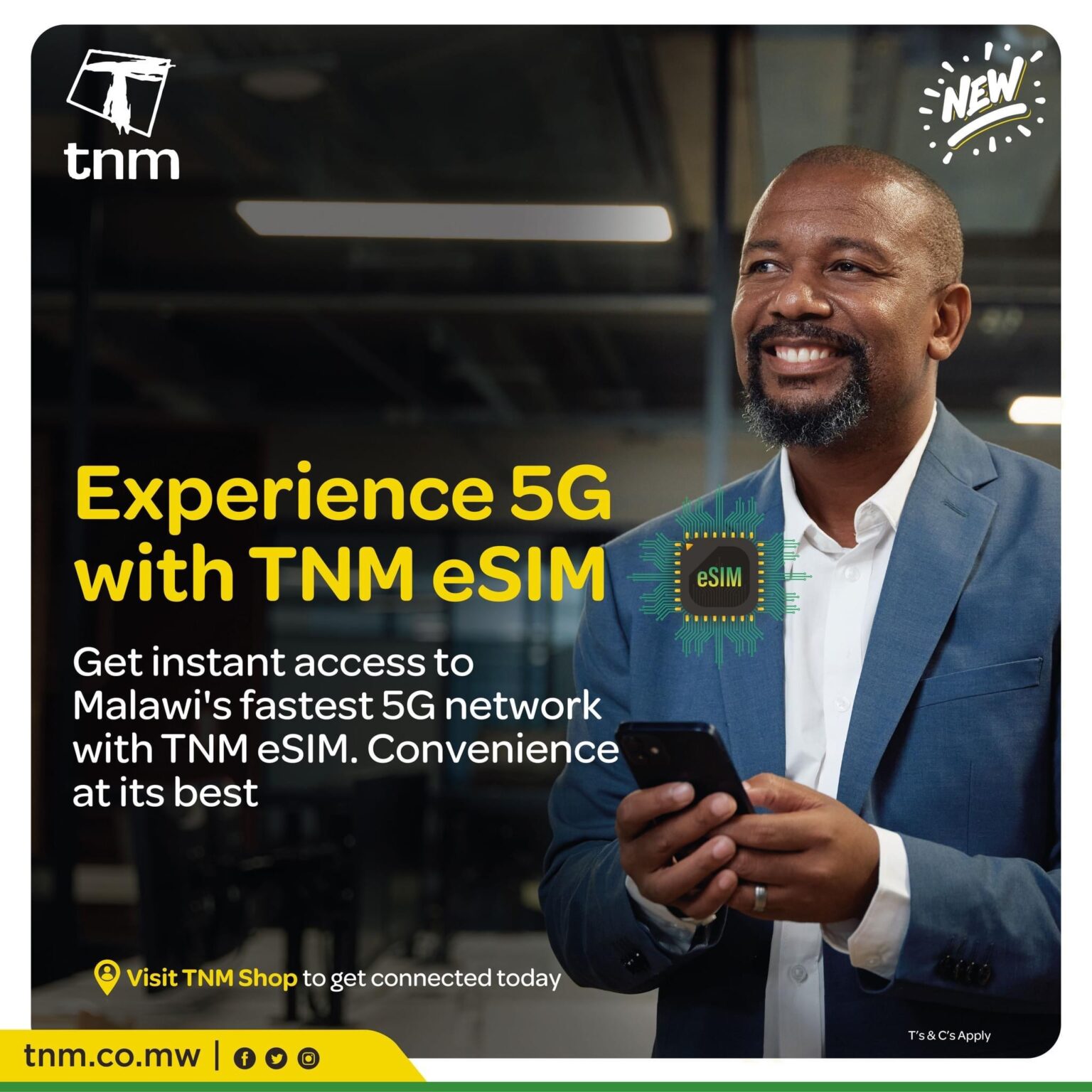 TNM unveils cutting-edge FINTECH innovations; Introduces e-SIM, Mpamba ...