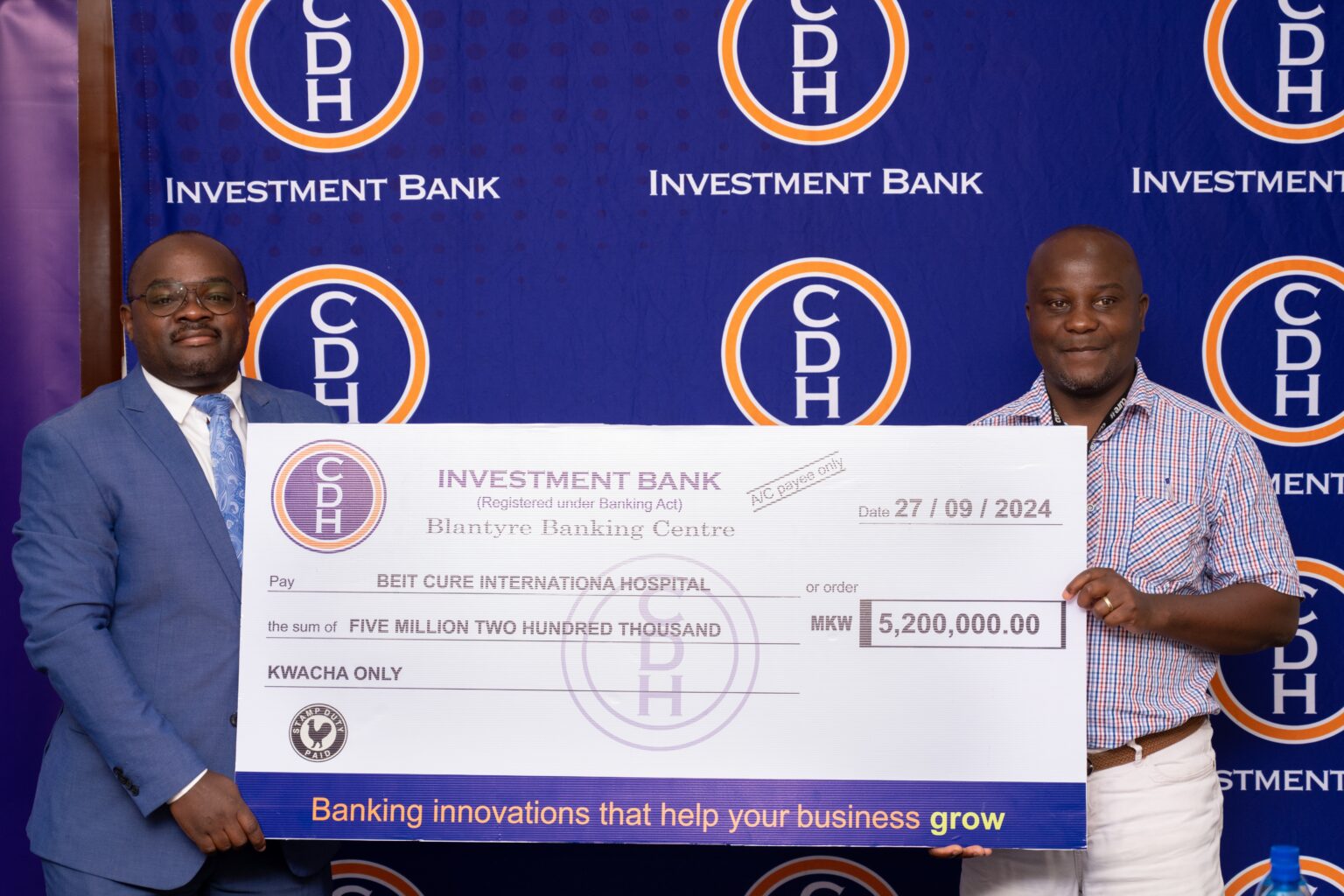 CDH Investment Bank invests K5 million towards life-changing surgeries ...