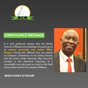 A silent great man Willie T. Zingani was; Tributes pour in on the ...