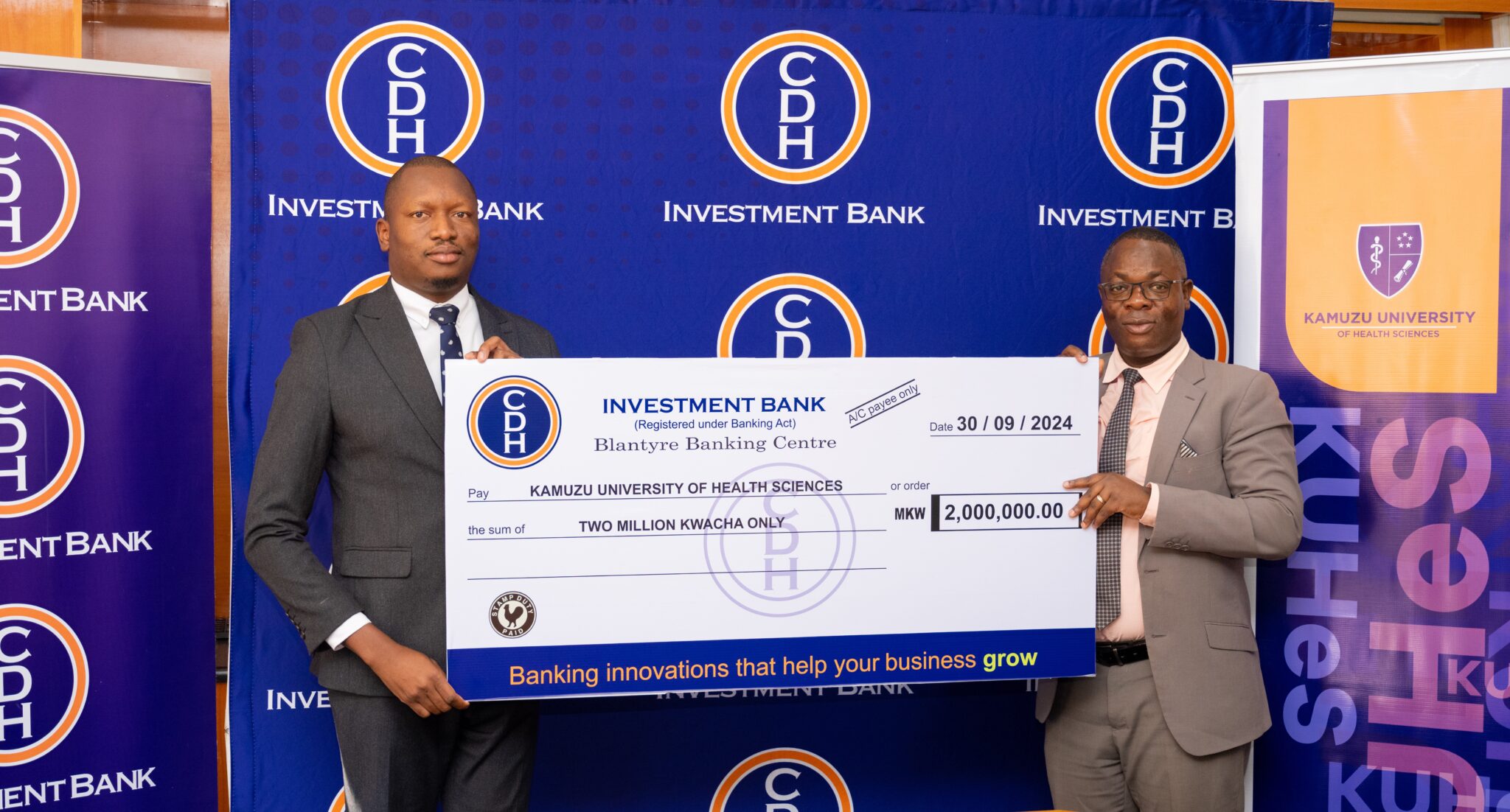 CDH Investment Bank invests K2 million towards KUHeS’ 3rd research ...